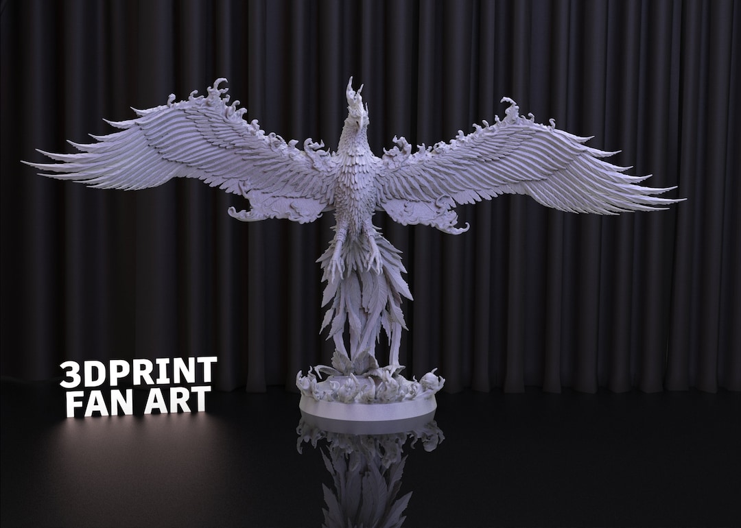 Phoenix Statue 3D Print STL File: Bird Figure (digital Download) - Etsy