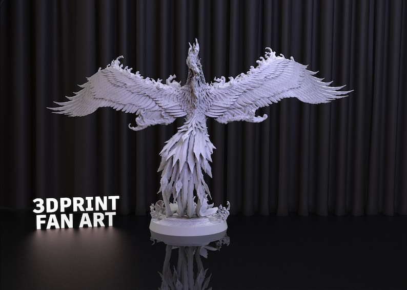Phoenix Statue 3D Print STL File for 3D Printing,3d Digital,instant ...