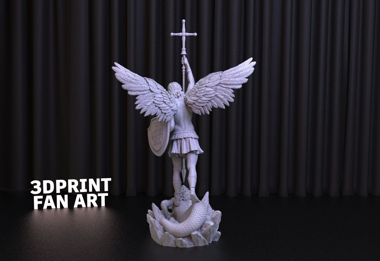 Archangel Michael 3D Print STL File for 3D Printing3d Digital - Etsy ...