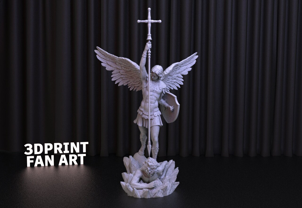 Archangel Michael 3D Print STL File for 3D Printing,3d Digital File ...