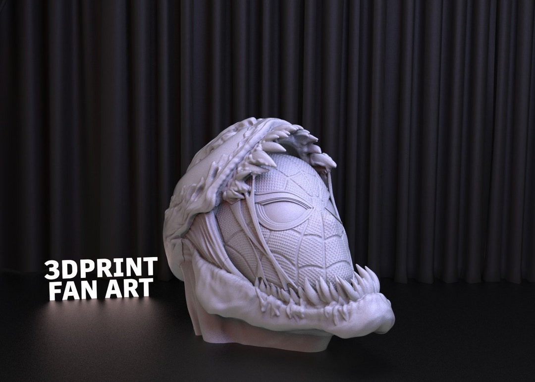 Venom Spider-man Headphone Stand STL File: 3D Print Gaming Decor ...