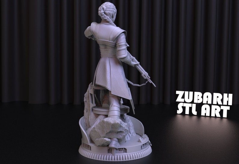 Fennec Shand Statue STL File - Star Wars 3D Print (digital Download) - Etsy
