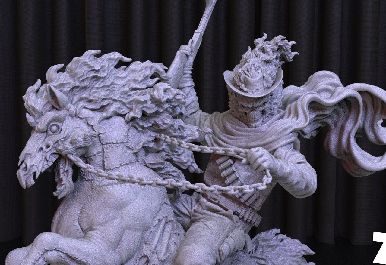 Marvel Ghost Rider STL File for 3D Printing,3d Digital File, Stl 3D ...