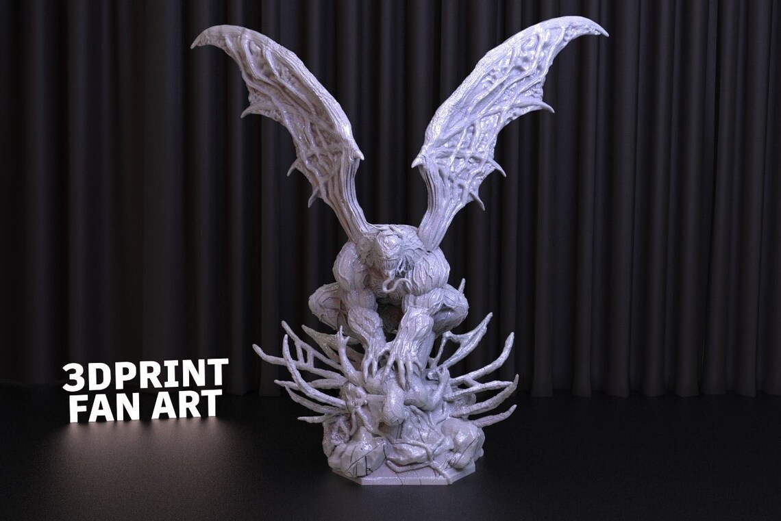 Angel Venom Vs Spiderman Statue 3D Print STL File (digital Download) - Etsy