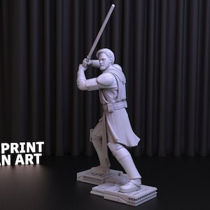 General Obi Wan Kenobi Star Wars 3D Print STL File for 3D Printing,3d ...