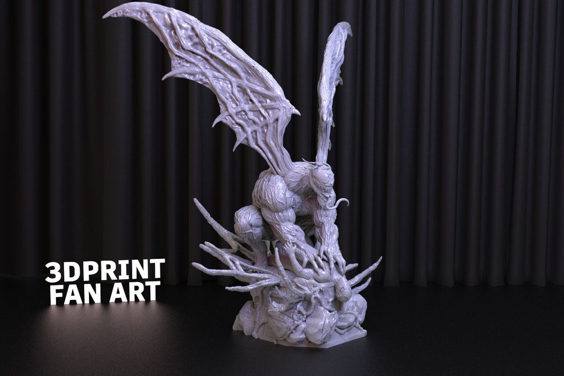 Angel Venom Vs Spiderman Statue 3D Print STL File (digital Download) - Etsy
