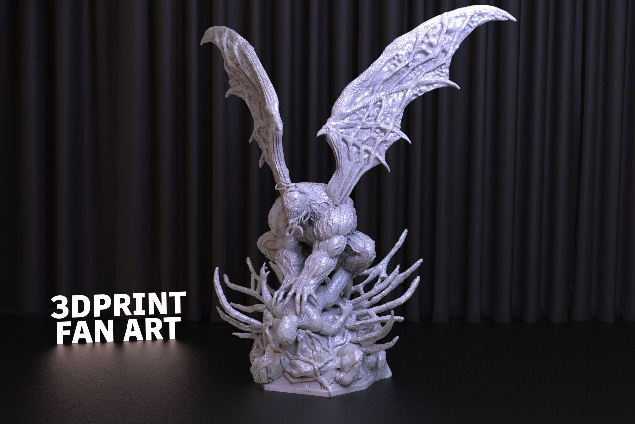 Angel Venom Vs Spiderman Statue 3D Print STL File (digital Download) - Etsy