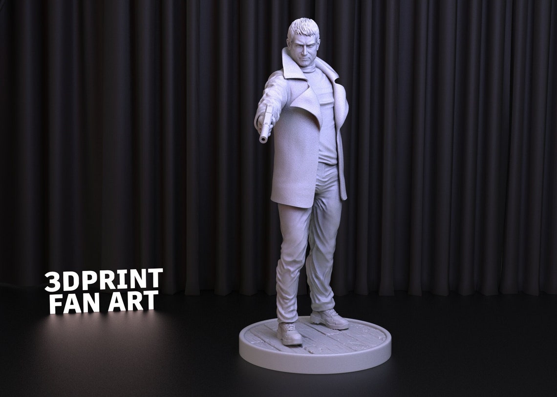 Resident Evil Chris Redfield 3D Model STL File: Video Game Statue ...