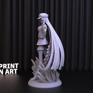 Esdeath-mitsukage Statue 3D Print STL File (digital Download) - Etsy