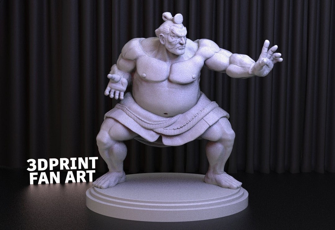 Street Fighter Honda Statue 3D Print STL File (digital Download) - Etsy