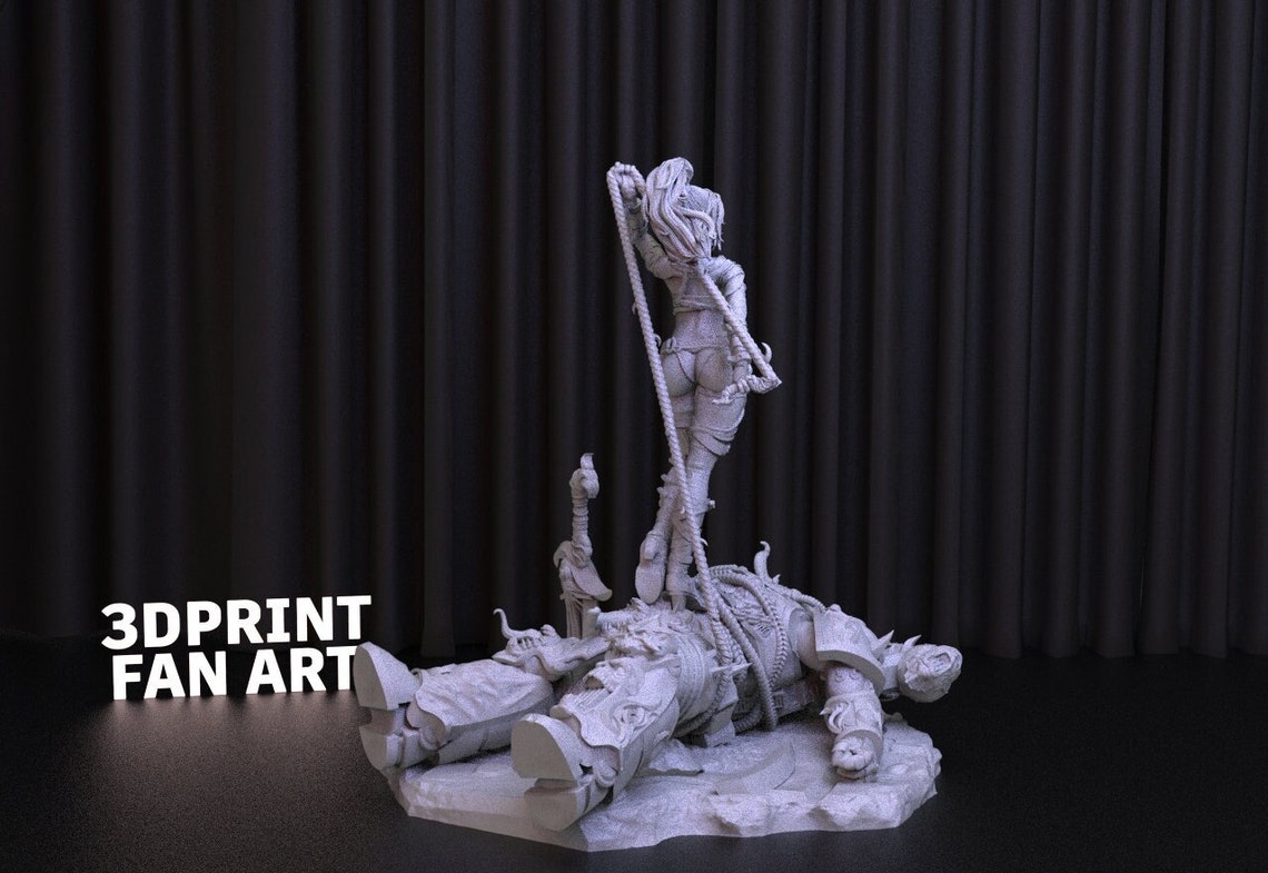 Dark Elf Sexy Woman 3D Print STL File for 3D Printing,3d Digital File ...