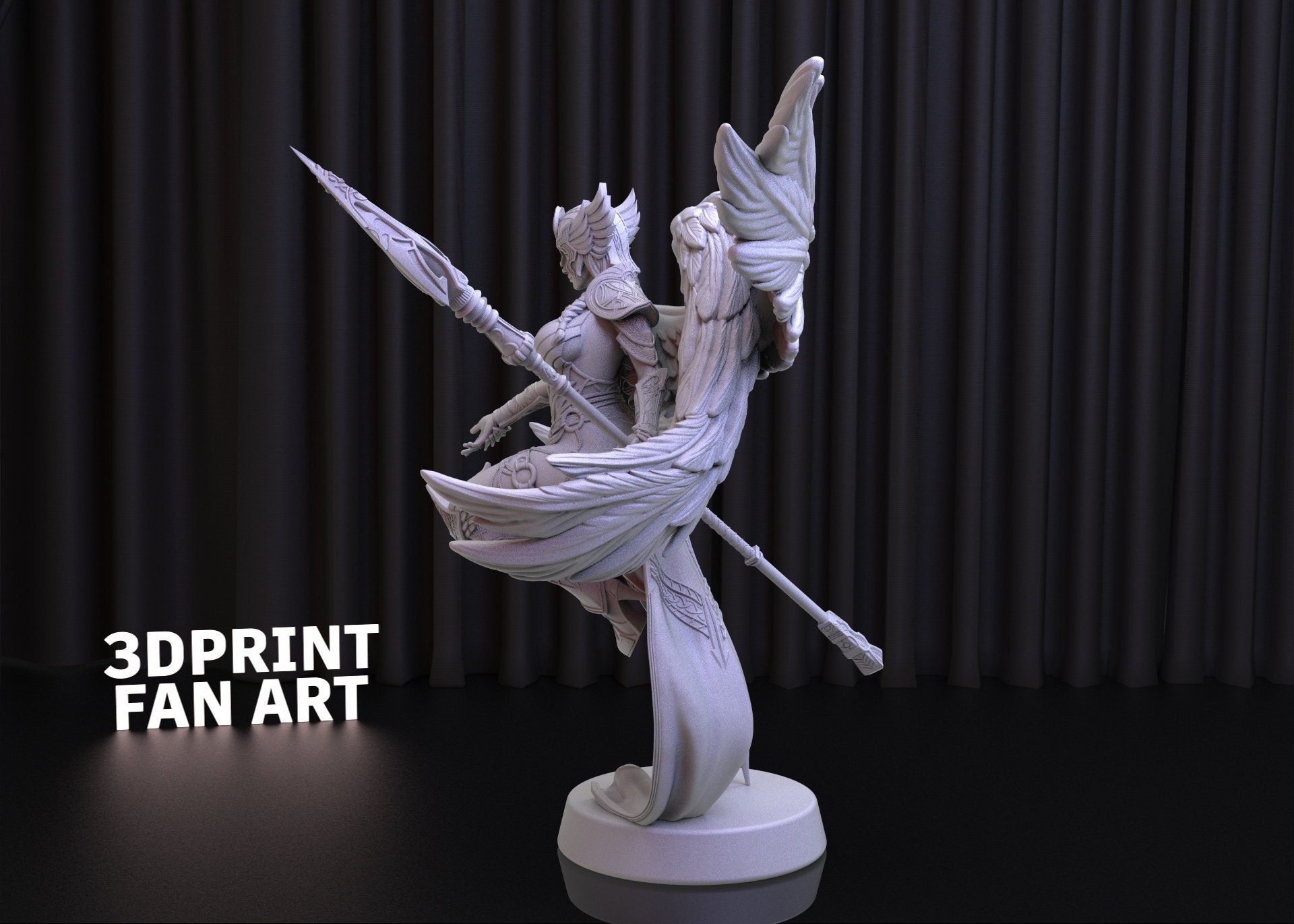 Valkyrie Angel Statue 3D Print STL File (digital Download) - Etsy