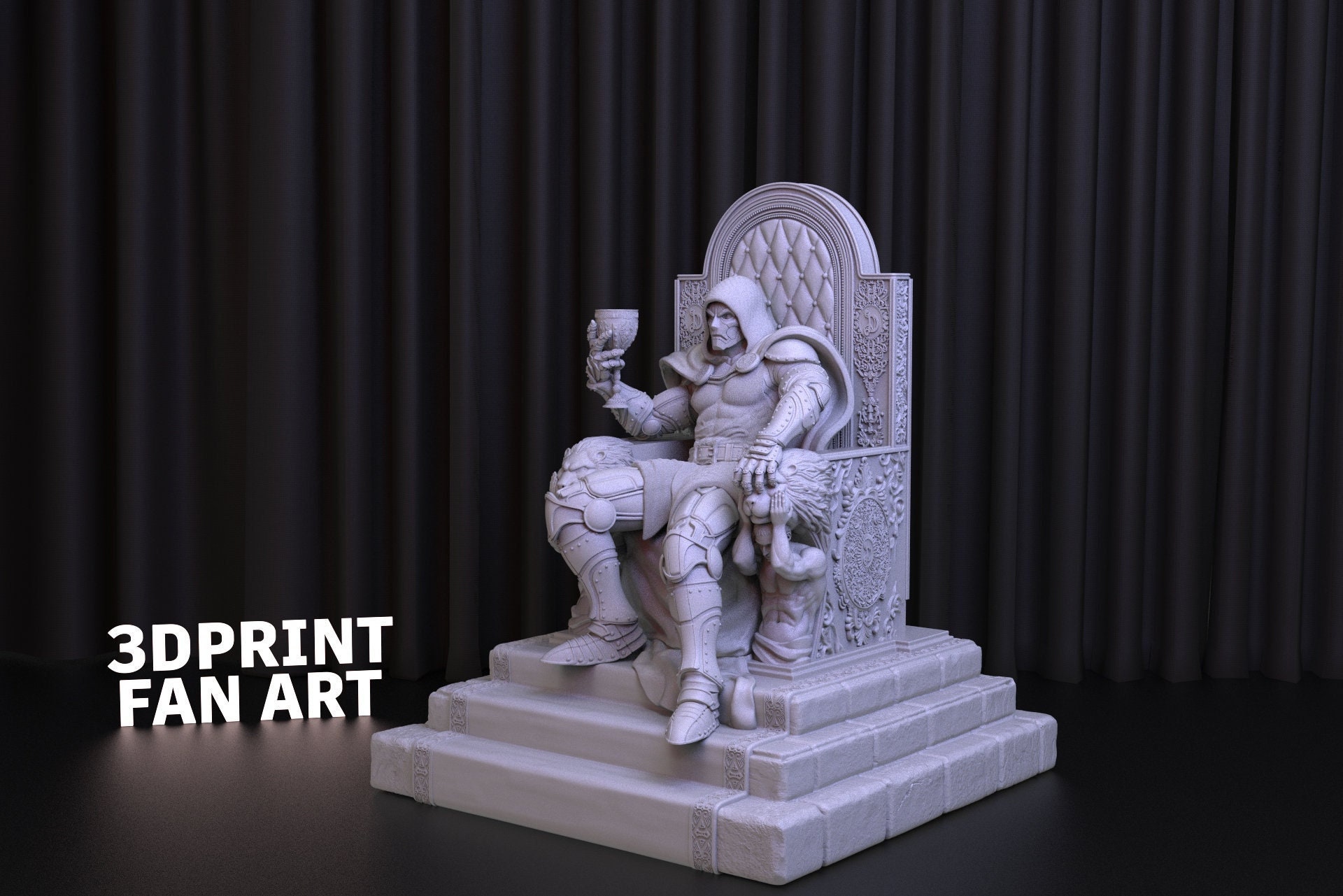 Doctor Doom 3D Print STL File for 3D Printing,3d Digital, Instant ...