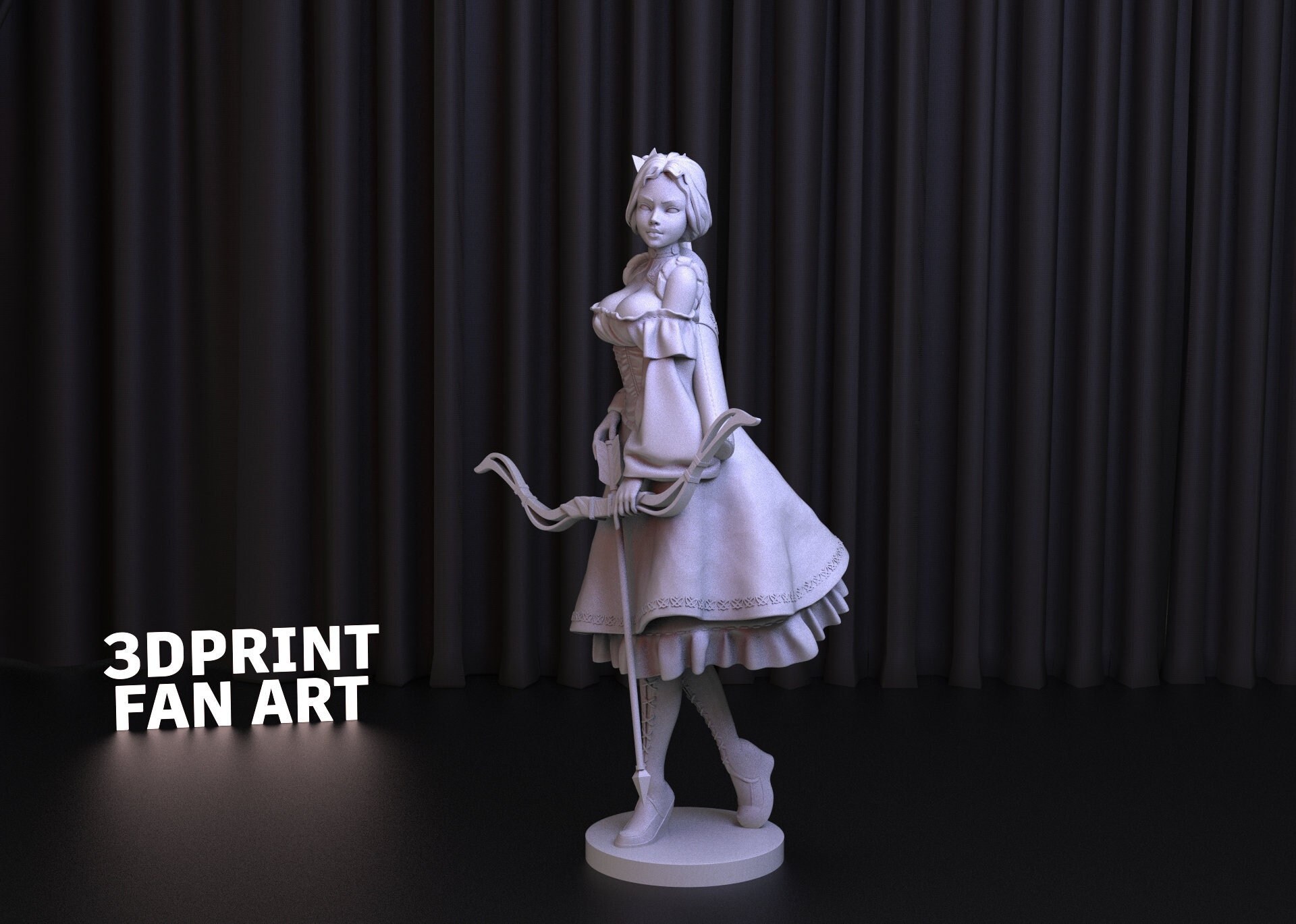 Archeress Women Character 3D Print STL File for 3D Printing3d - Etsy Norway