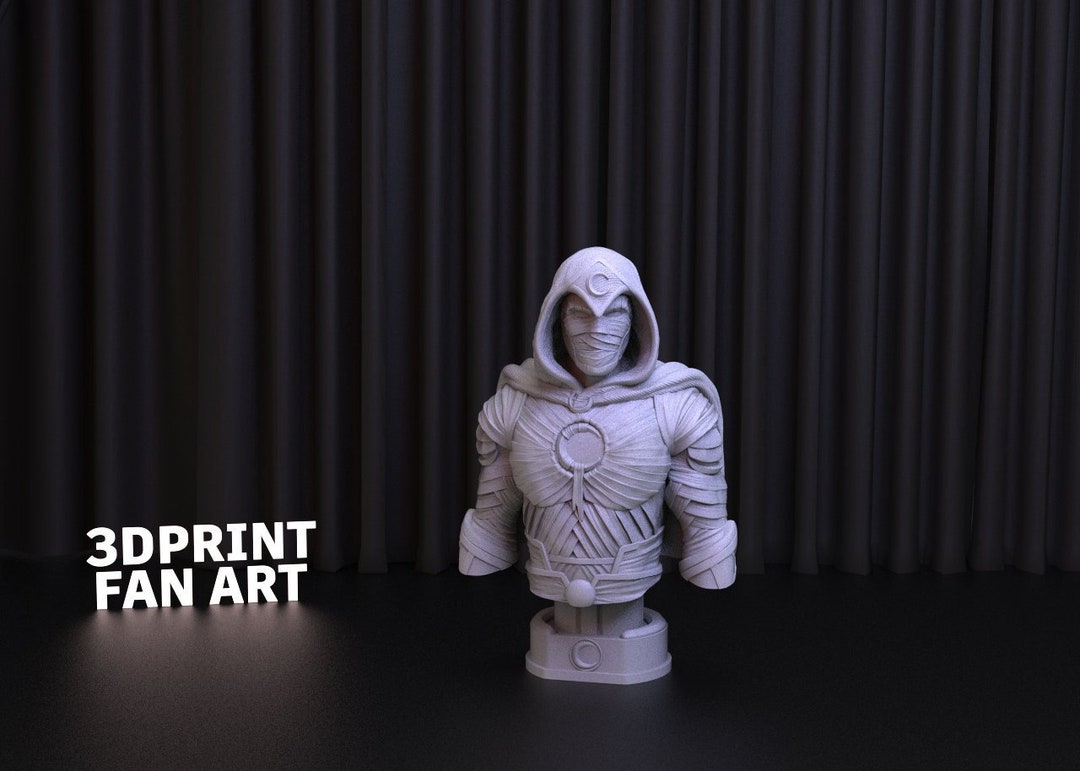 Marvel Moonlight Bust Stl File for 3D Printer Design,marvel Stl, 3D ...