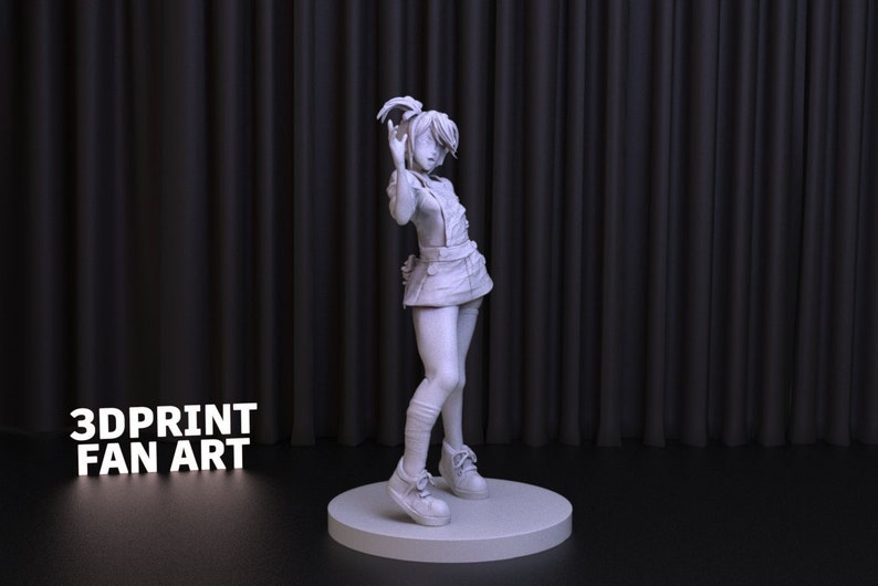 Anime Girl Statue 3D Print STL File (digital Download) - Etsy