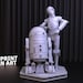 R2D2 and CP30 Star Wars STL File, 3D Movie Printed STL, Downloadable ...