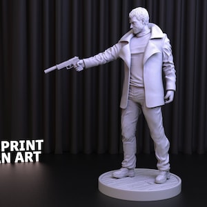 Resident Evil Chris Redfield 3D Model STL File: Video Game Statue ...