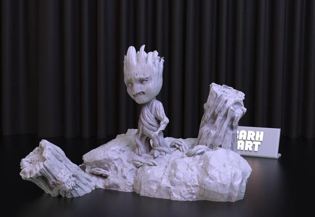 Marvel Groot 3D Print STL File for 3D Printing, 3D Digital File ...