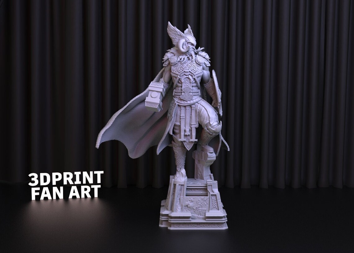 Viking Thor STL File: 3D Printer Model (digital Download) - Etsy