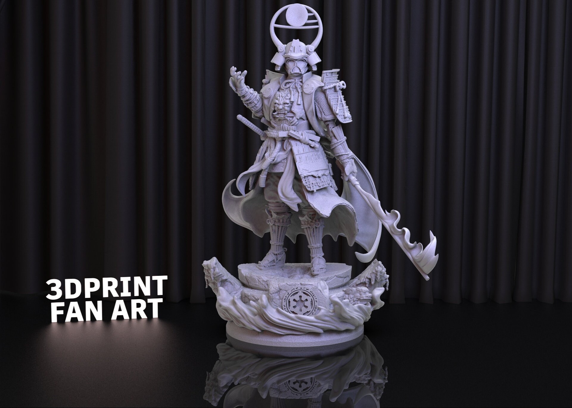 Samurai Darth Vader Star Wars STL File 3D Movie Printed STL - Etsy México