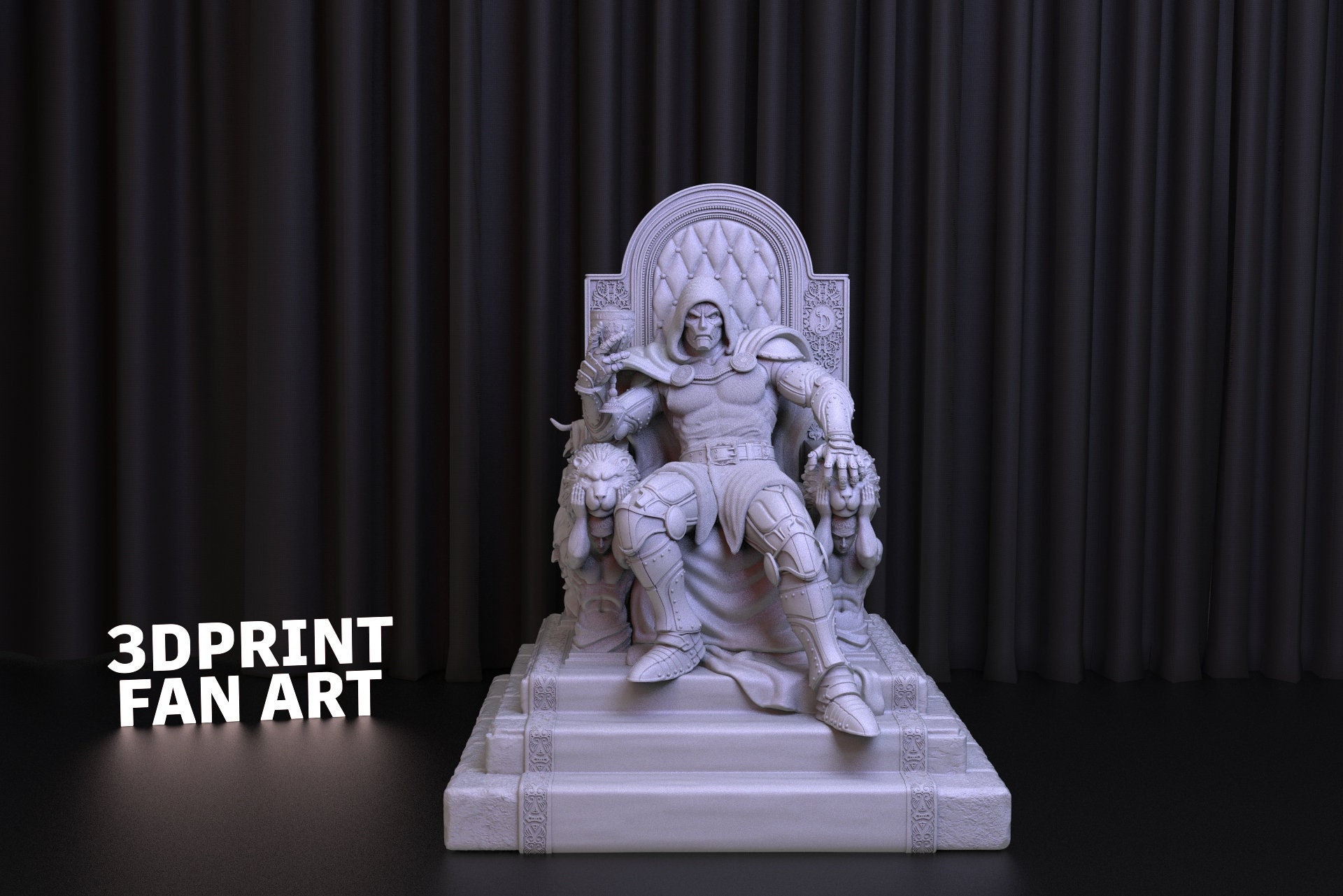 Doctor Doom 3D Print STL File for 3D Printing,3d Digital, Instant ...