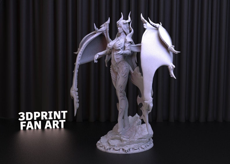Demon Queen 2 Pose 3D Print STL File for 3D Printing,3d Digital,instant ...