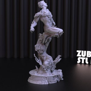Human Torch Statue STL File: Jonny Storm 3D Print (digital Download) - Etsy