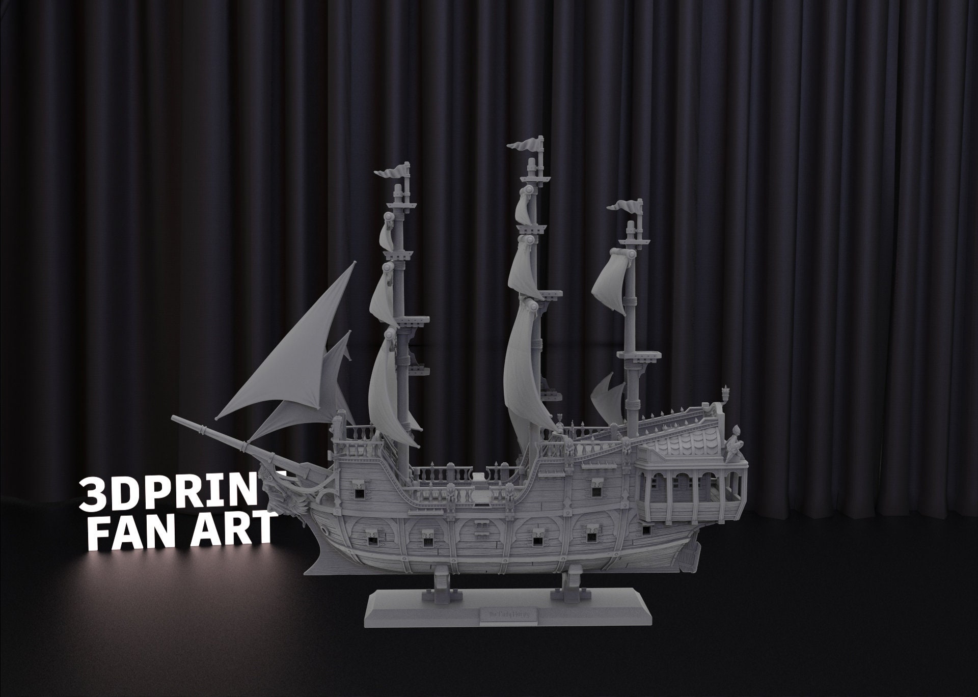 Pirate Ship 3D Print STL File for 3D Printing3d - Etsy Australia