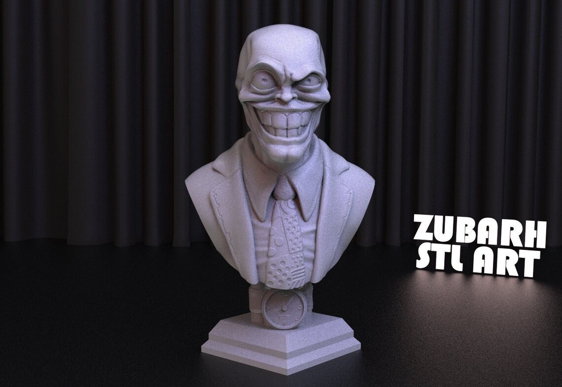 The Mask Bust STL File: 3D Printer Model (digital Download) - Etsy