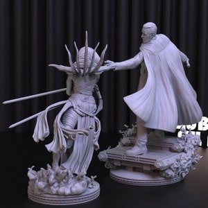 Asajj Ventress Statue STL File: Star Wars 3D Print (digital Download ...