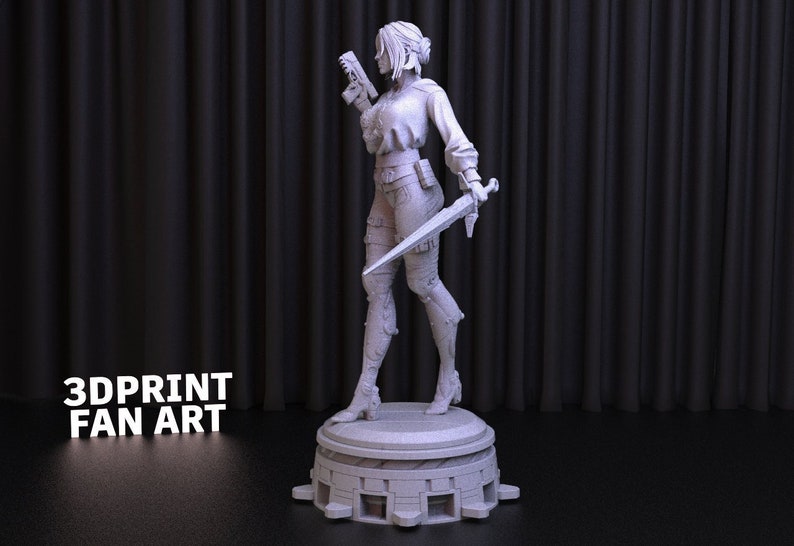 Ciri Cyberpunk 2077 3D Print STL File for 3D Printing3d - Etsy
