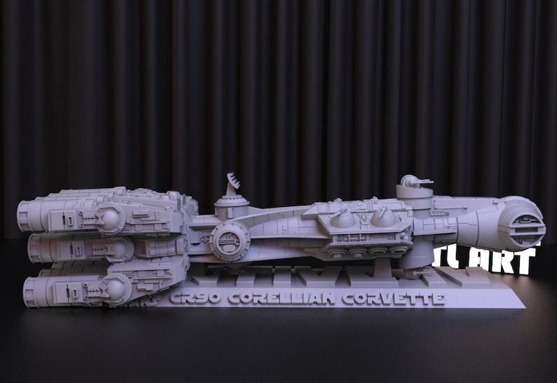 CR90 Corellian Corvette 3D Print STL File - Star Wars (digital Download ...