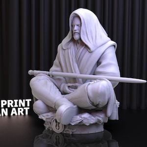 Star Wars Obi Wan Kenobi 3D Print STL File for 3D Printing,3d Digital ...