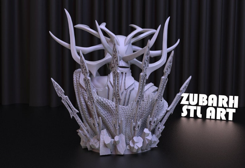 Marvel Hela Bust 3D Print STL File for 3D Printing,3d Digital File ...