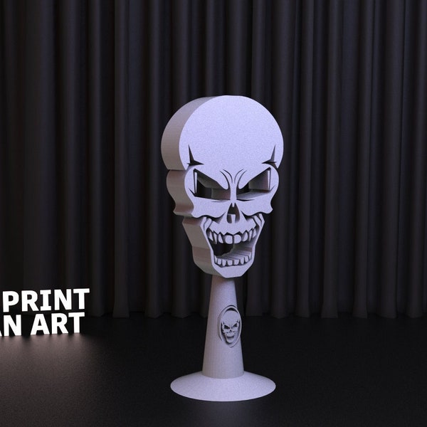 Skull Headphone Stand Stl - Etsy
