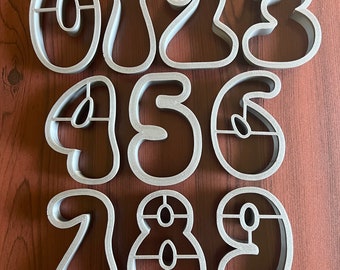 Avengeance Font Number Cookie Cutter Full Set - Etsy