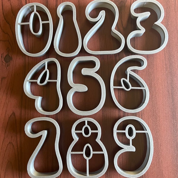 Number Cookies - Etsy