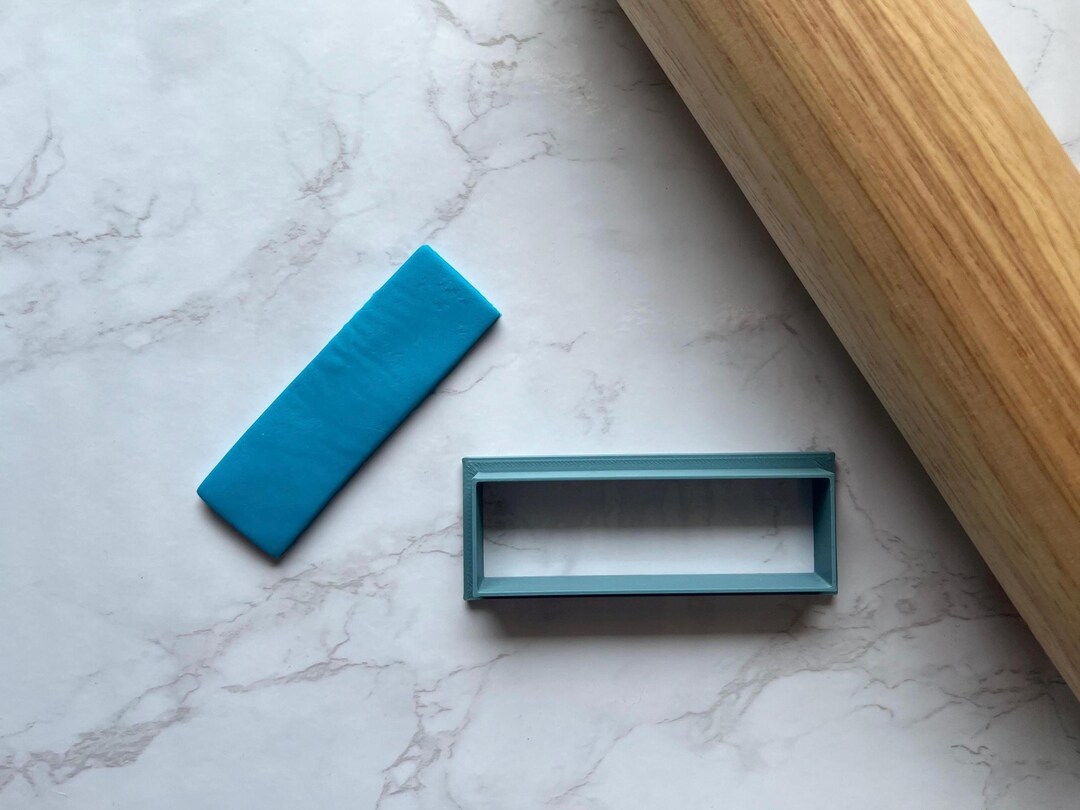 Thin Rectangle Wafer Cookie Cutter Fondant Cutter Clay Cutter - Etsy
