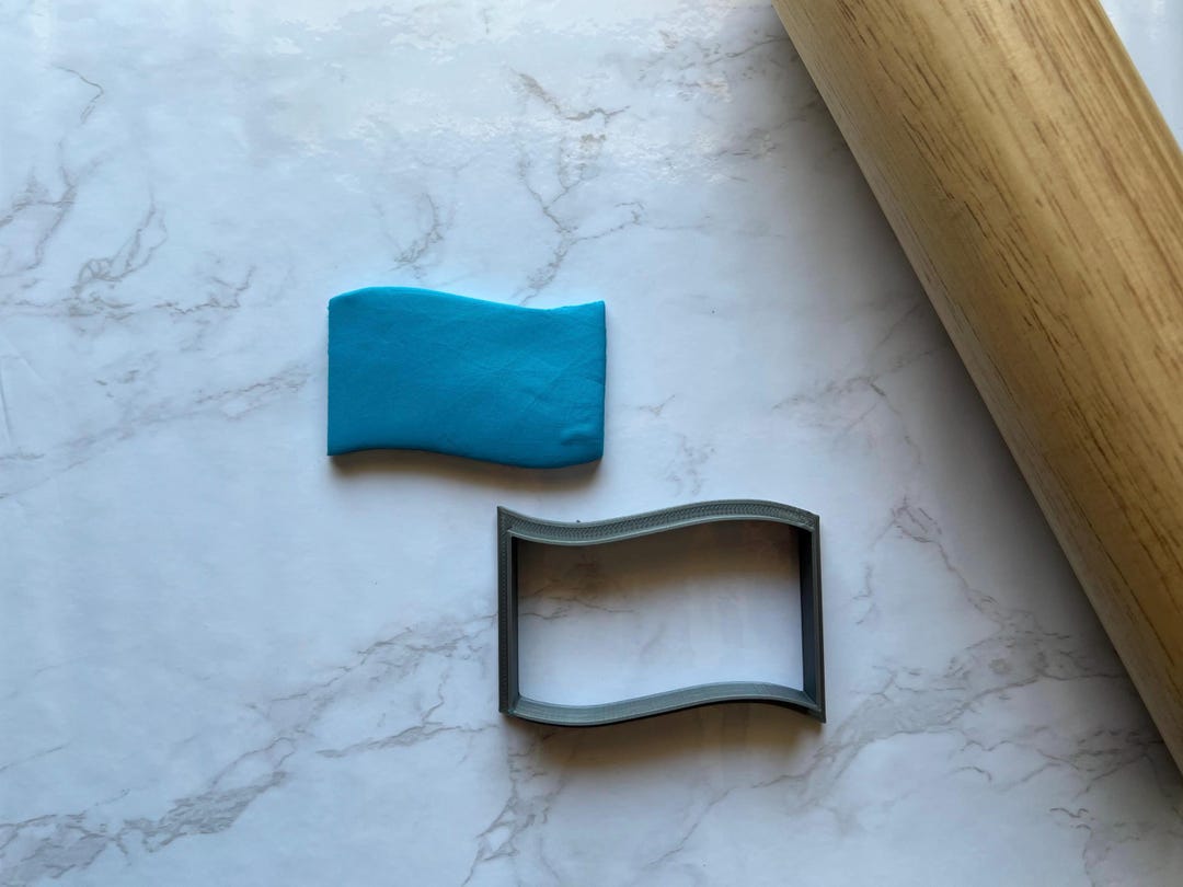 Wavy Flag Cookie Cutter American Flag Cookie Cutter Fondant Cutter Clay ...