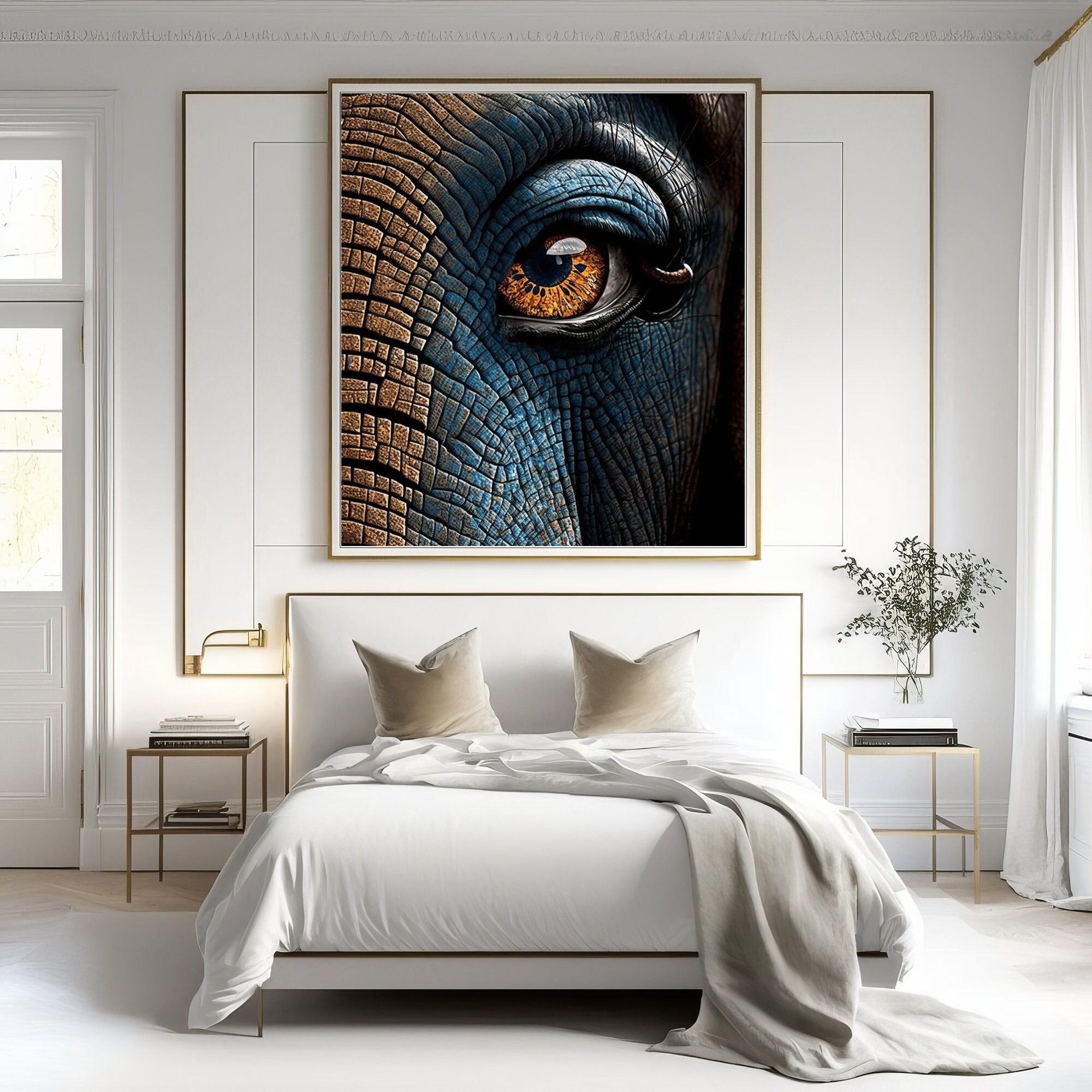 Elephant Eye Wall Art, Animal Eye Art, Digital Print - Etsy