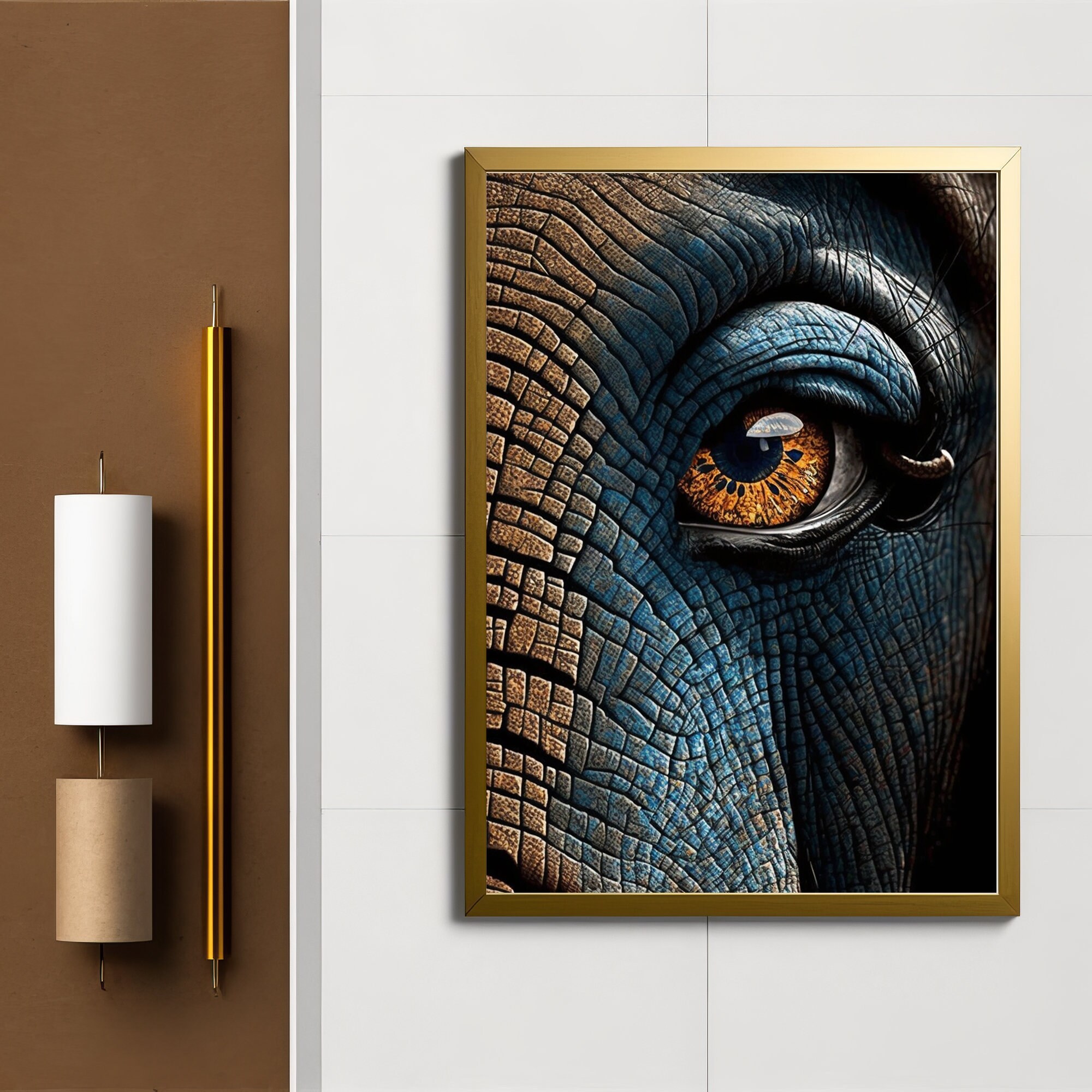 Elephant Eye Wall Art, Animal Eye Art, Digital Print - Etsy