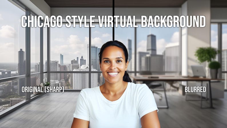 Zoom Virtual Background Chicago Style - Etsy