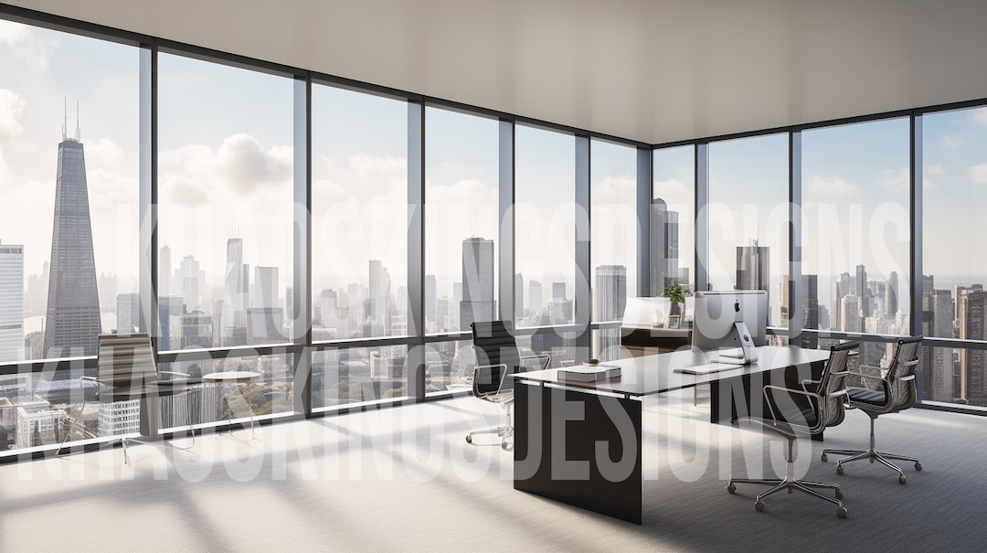 Virtual Background Chicago Skyline V1 - Etsy