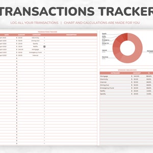 Monthly Budget Spreadsheet Google Sheet Digital Budget Planner ...