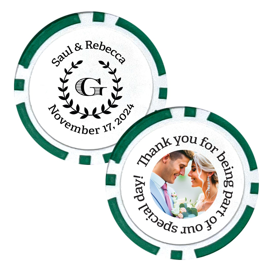 Wedding Poker Chip, Wedding Favors for Guests in Bulk, 25 PCS ...