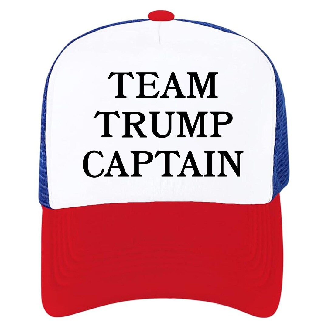 Team Trump Captain, Trump Trucker Hat, Trump Vance 2024, Voting for A ...