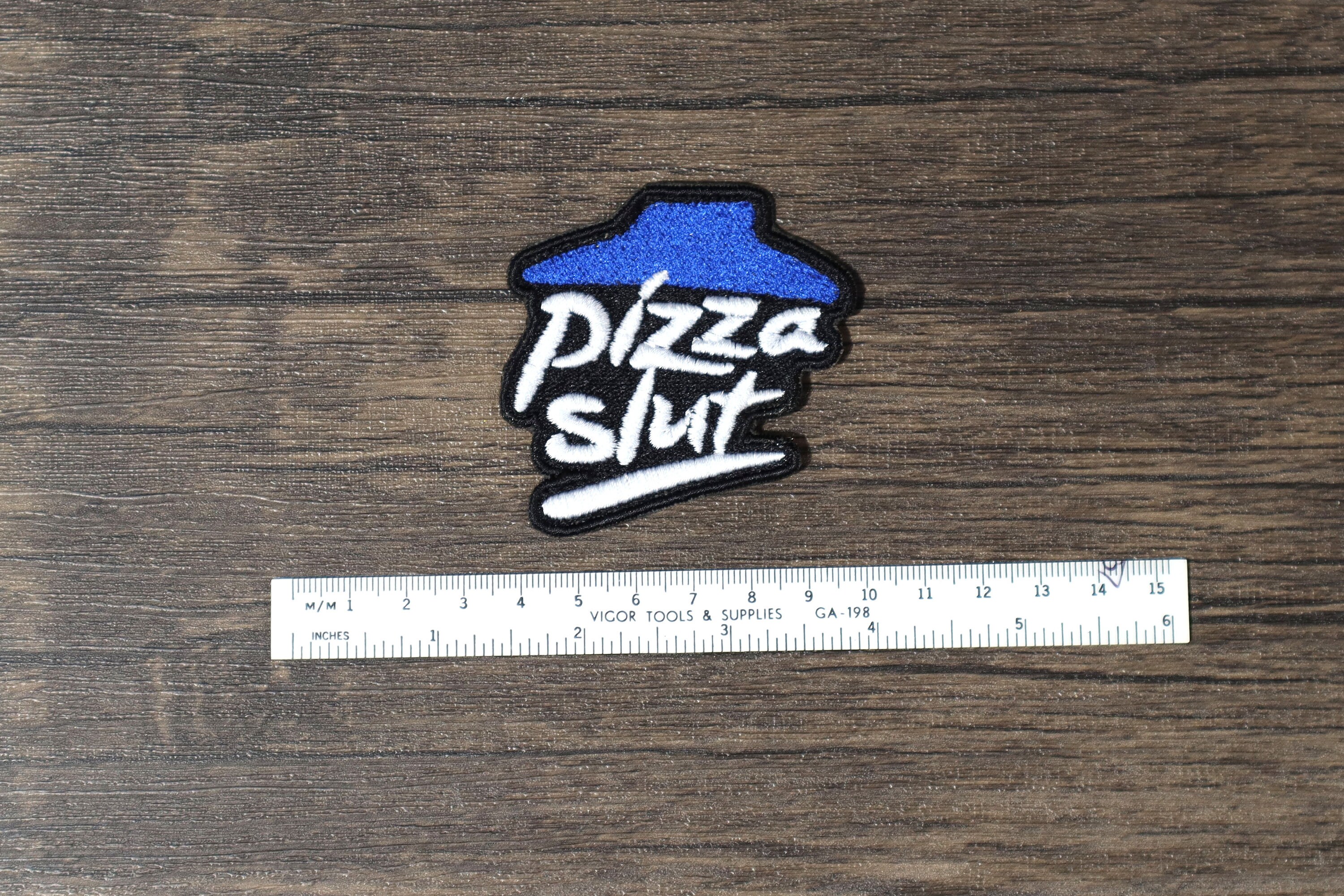 Pizza Slut Graphic Iron on Patch, Embroidered Patch, Patches for ...