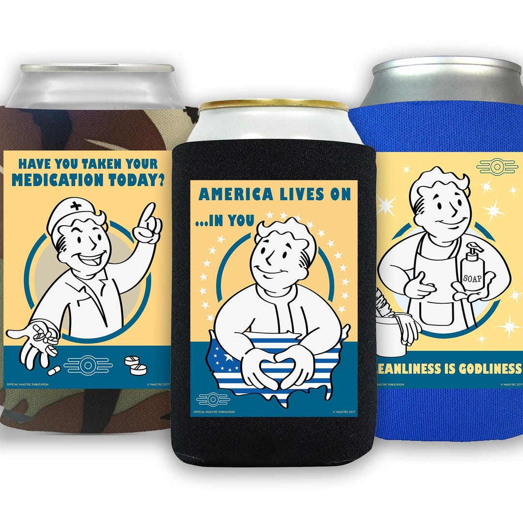 Fallout Can Cooler, Fallout Poster, Fallout 76 New Vegas Merch, Beer ...