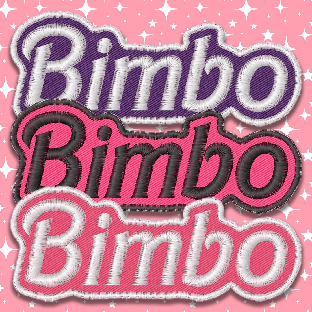 Bimbo Patch Iron On, Jean Jacket Patches, Embroidery Applique, Patches ...